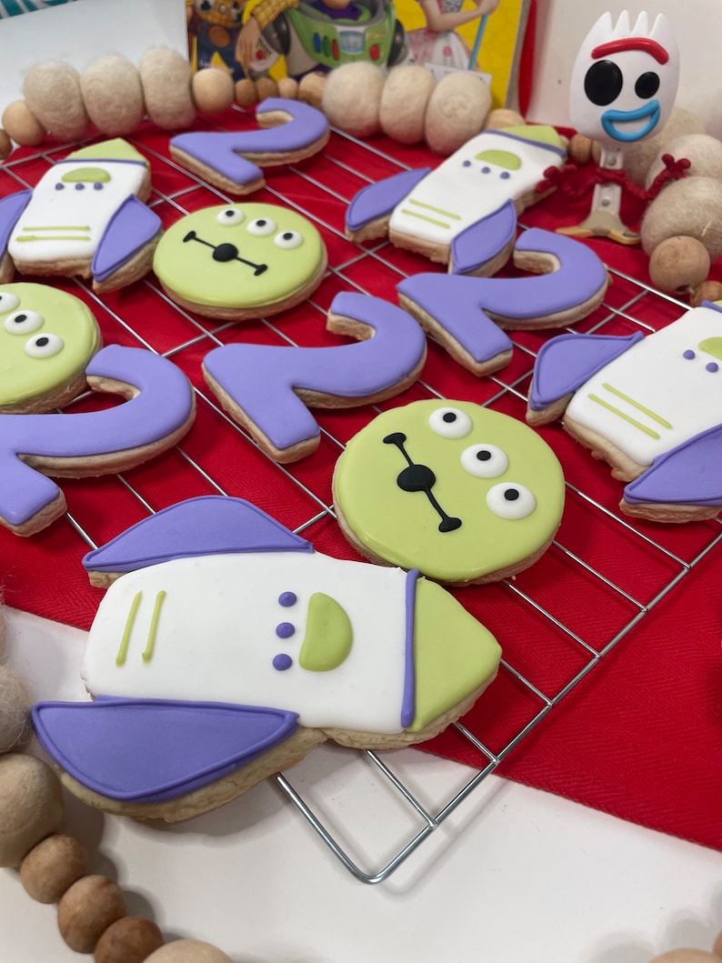 1 Doz Toy Story Buzz Lightyear Inspired Cookies birthday - Etsy