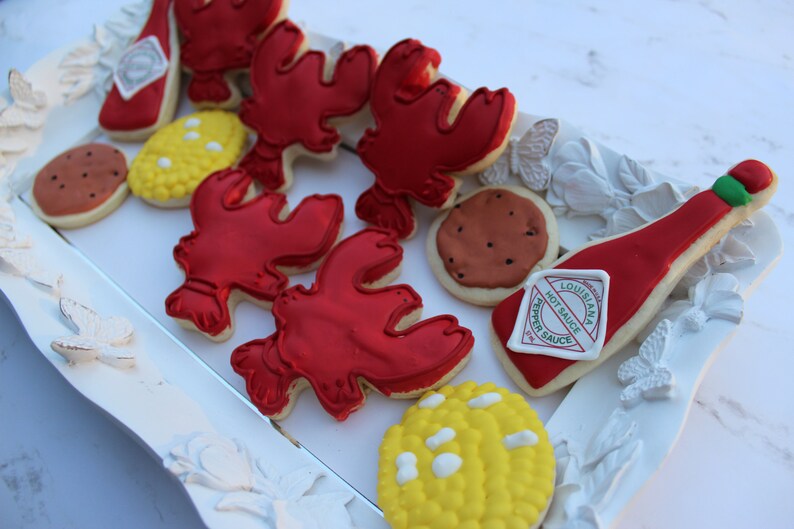 1 Doz Crawfish Cookies crawfish Boil Cookieslouisiana - Etsy