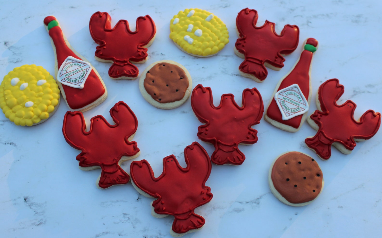 1 Doz Crawfish Cookies crawfish Boil Cookieslouisiana - Etsy