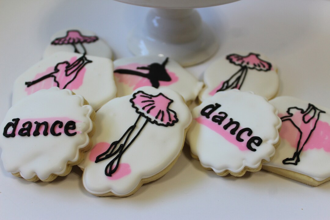 1 Doz Dancer Cookies*contemporaty Dance Cookie*ballet Cookies*ballerina ...