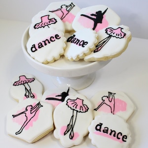 Dancer Cookies, Ballet & Jazz Shoe Decorated Cookies (1 Dozen) - Etsy