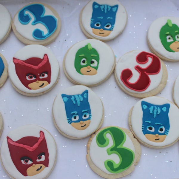 Pj Mask Cookies - Etsy