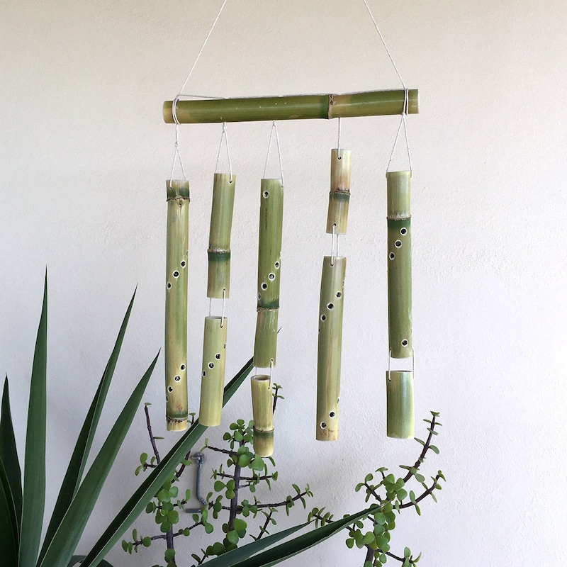 Bamboo Wind Chimes - Etsy
