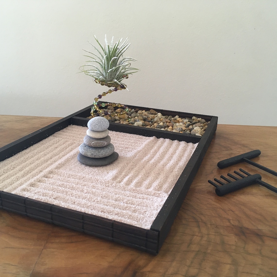 Meditation Zen Garden Kit Middle Desk Zen Garden Tray With - Etsy