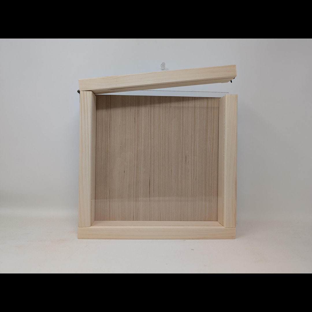 Handmade Rustic Pine Shadow Box 10x10 (inside) With Flip Top - Etsy