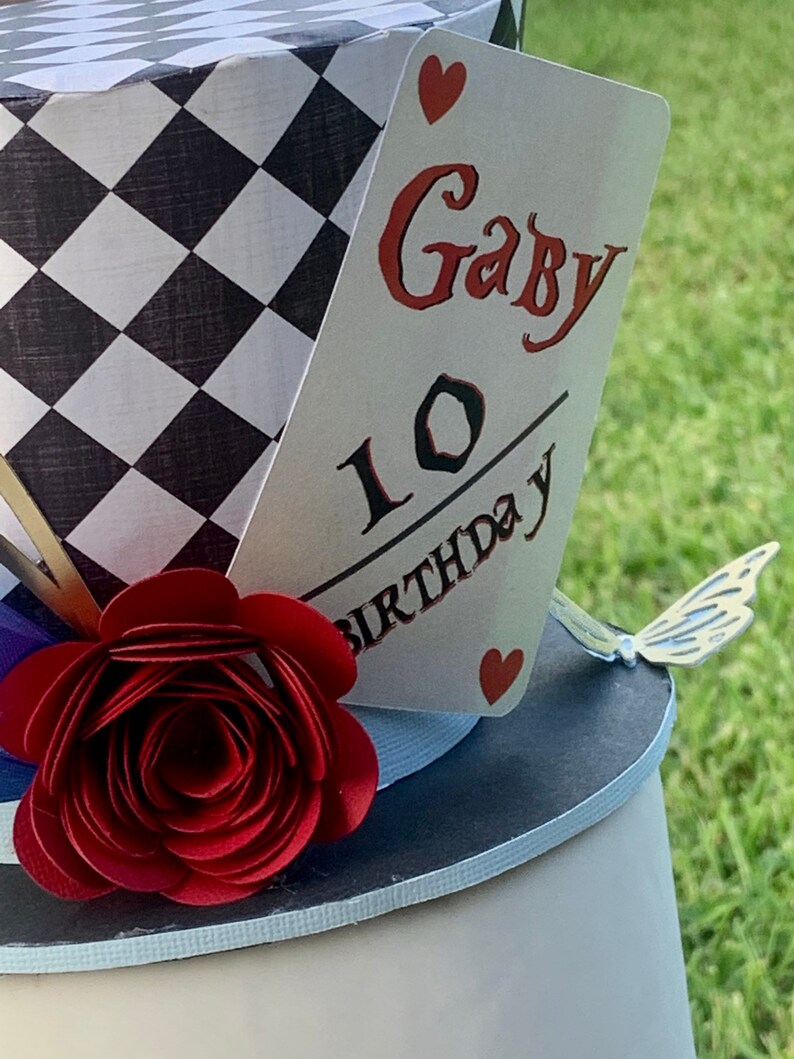 Alice in Wonderland Cake Topper. Mad Hatter Cake Topper . - Etsy