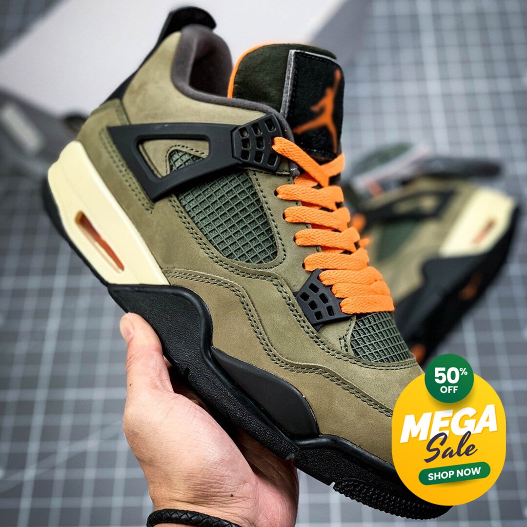 AJ4 Undefeated Christmas and Black Friday Handmade Sneaker - Etsy