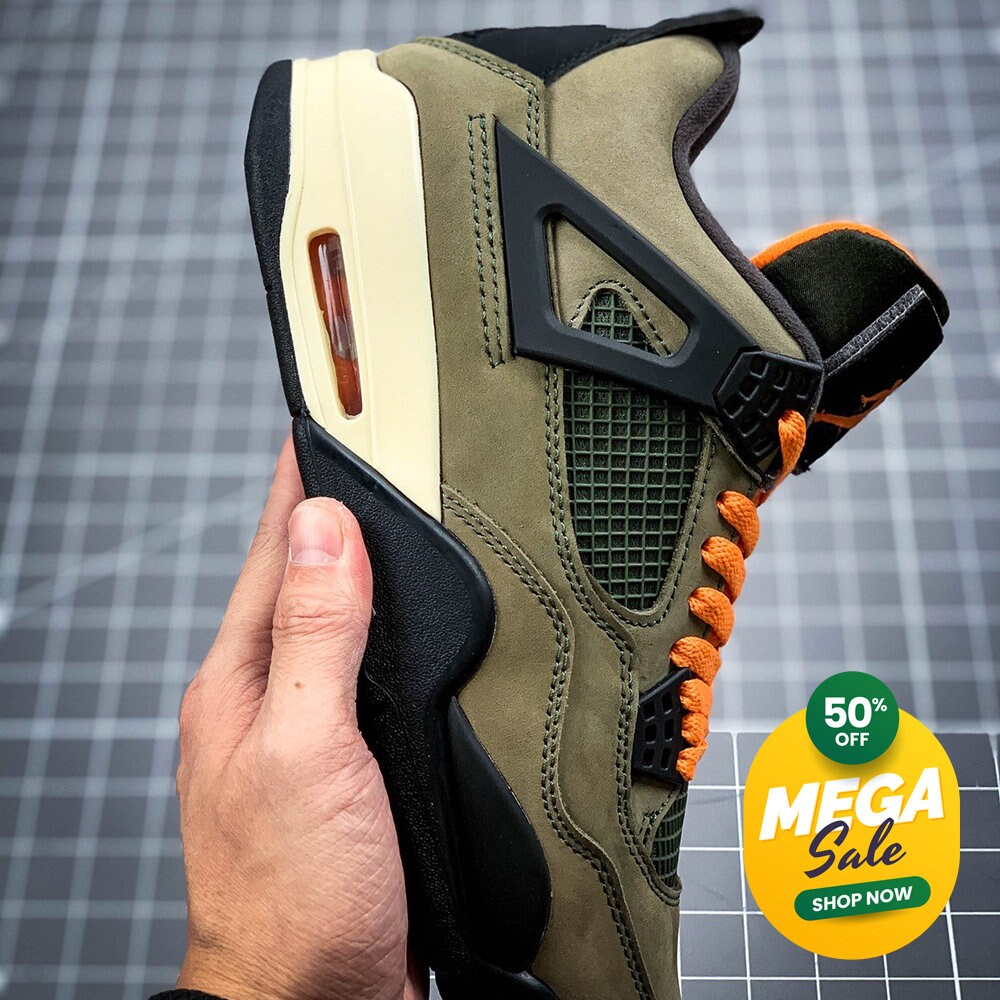 AJ4 Undefeated Christmas and Black Friday Handmade Sneaker - Etsy