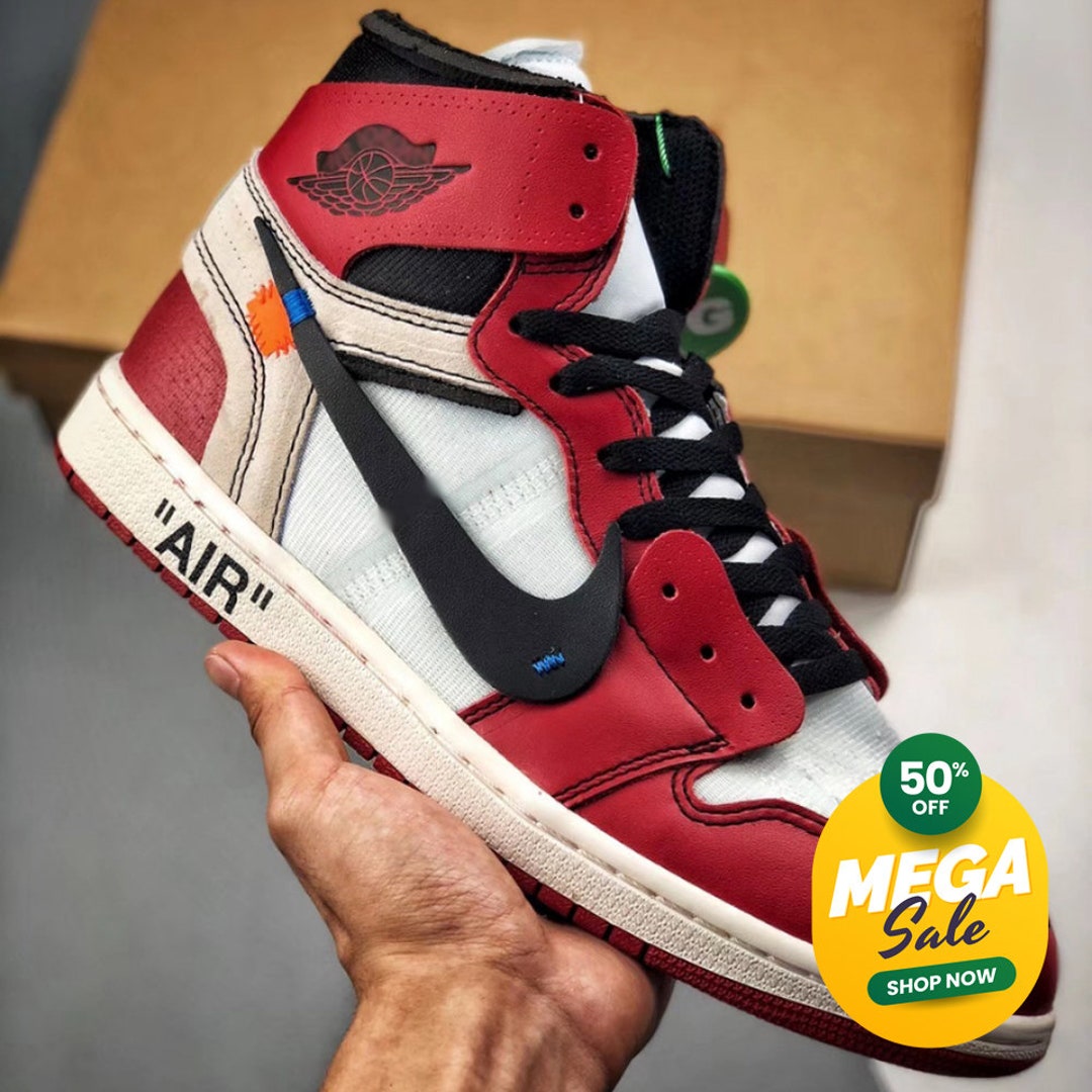 AJ1 Chicago Off-white Christmas and Black Friday Handmade - Etsy