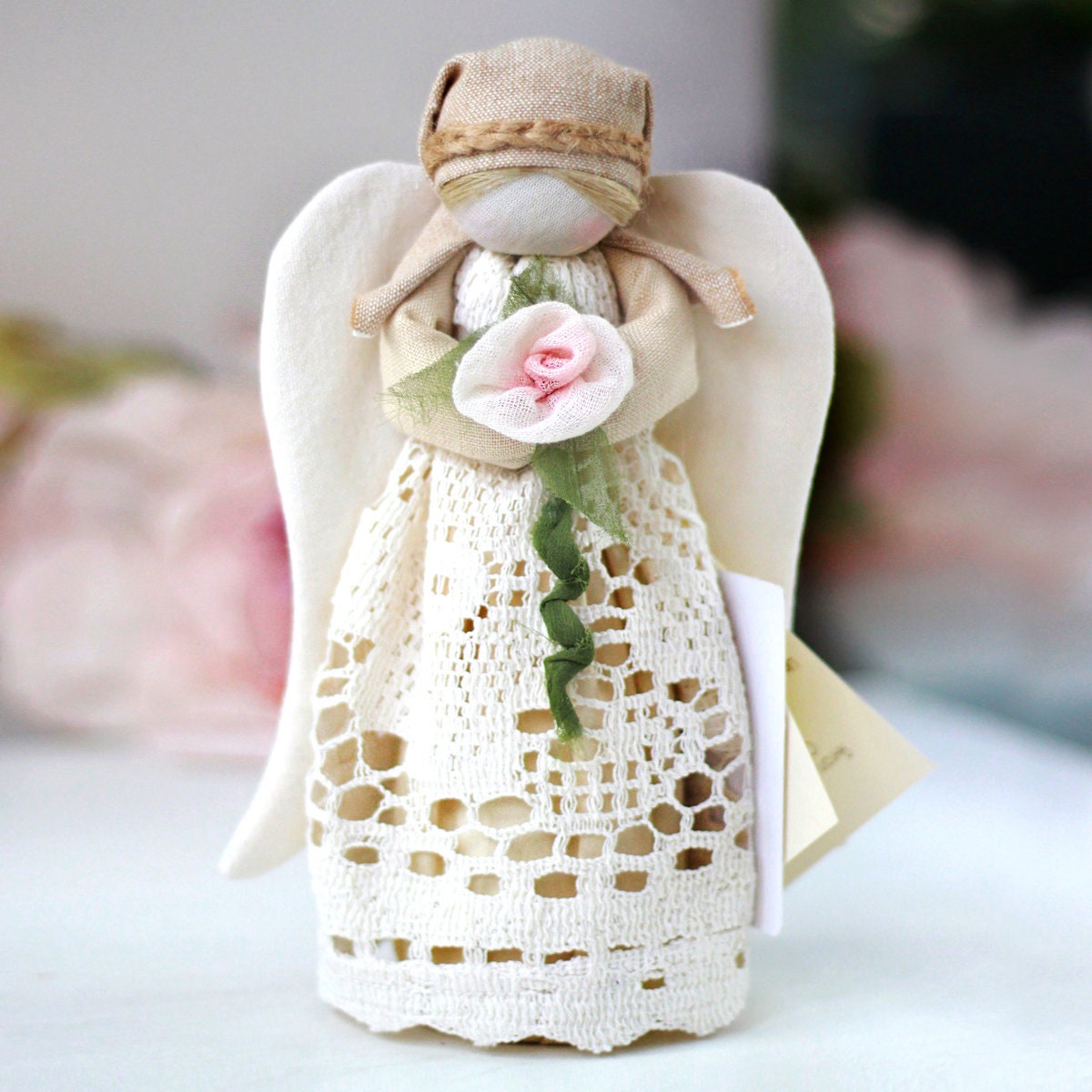 Ukrainian Guardian Angel Statue From Unique Handmade Lace - Etsy