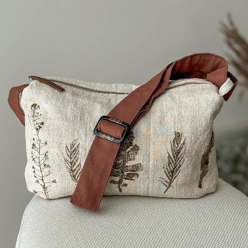 Linen Shoulder Bag - Etsy