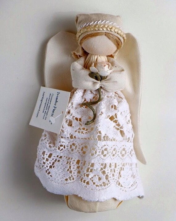 Ukrainian Guardian Angel Statue From Unique Handmade Lace | Etsy