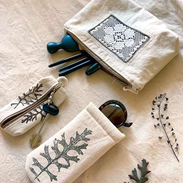 Linen Cosmetic Bag - Etsy