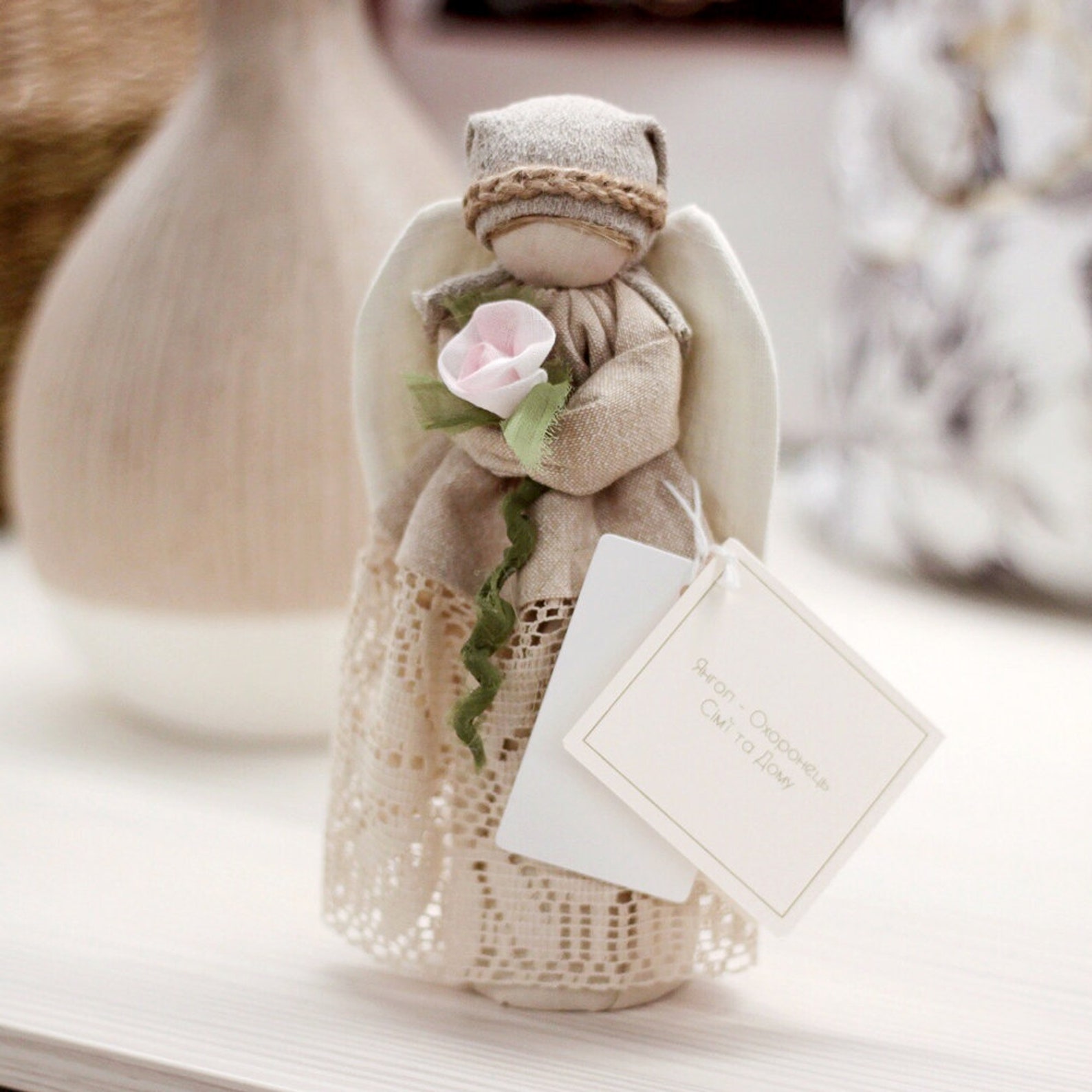 Guardian Angel Doll Ukrainian Motanka Linen Doll Angel | Etsy