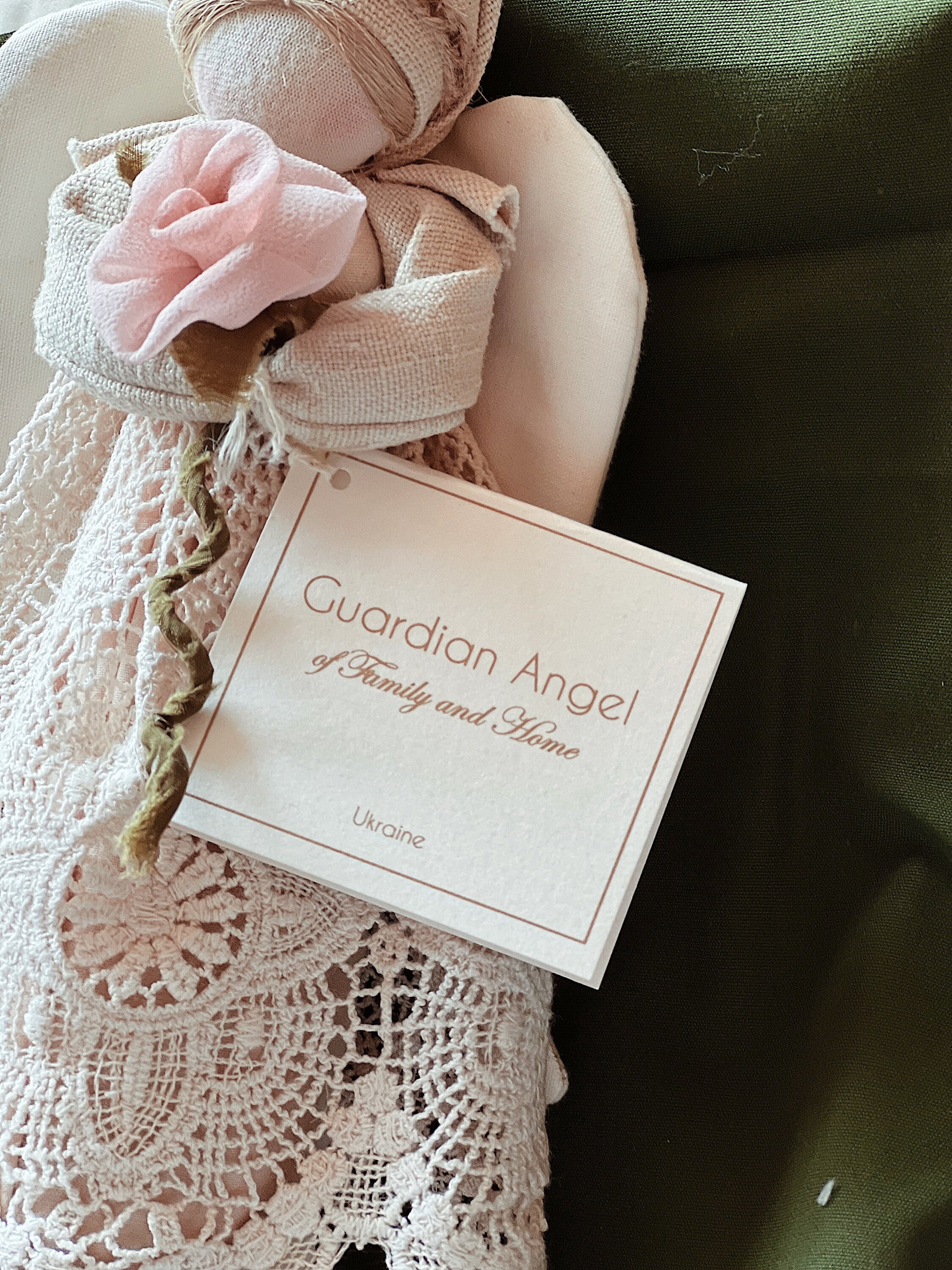 Guardian Angel Figurine Vintage Lace Doll Linen Doll Motanka - Etsy