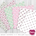 Cherry Digital Paper, Cherry Pattern, Cherry Paper Pack, Scrapbook ...