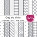 Gray and White Digital Paper, Gray and White Pattern, Gray Digital ...
