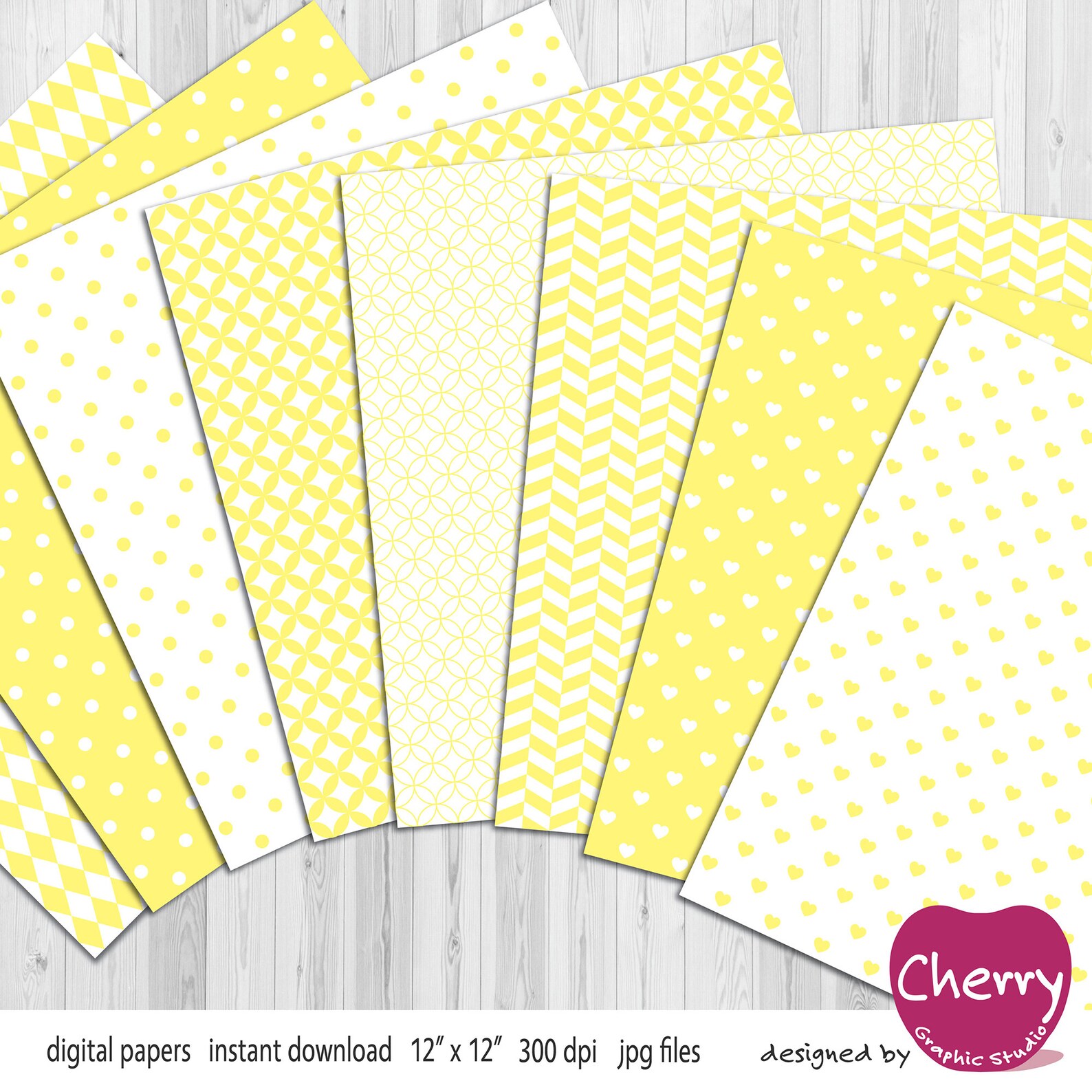 Light Yellow and White Digital Paper, Yellow Pattern, Yellow Digital ...