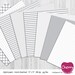 Gray and White Digital Paper, Gray and White Pattern, Gray Digital ...