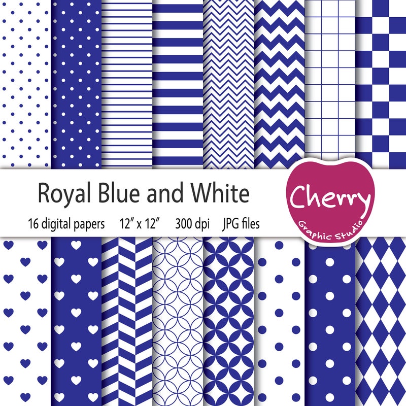 Royal Blue Paper - Etsy