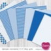 Medium Blue and White Digital Paper Blue Pattern Blue Paper - Etsy