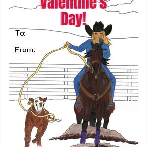 Rodeo-themed Valentine's Cards for Cowkids - Etsy