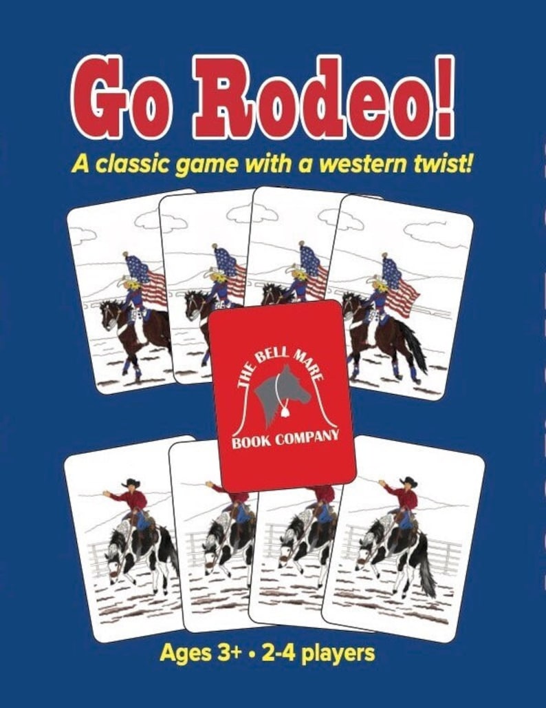 Western Card Game - Go Rodeo! - Etsy