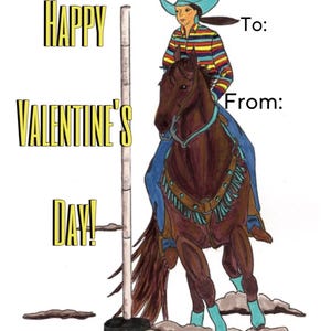 Rodeo-themed Valentine's Cards for Cowkids - Etsy