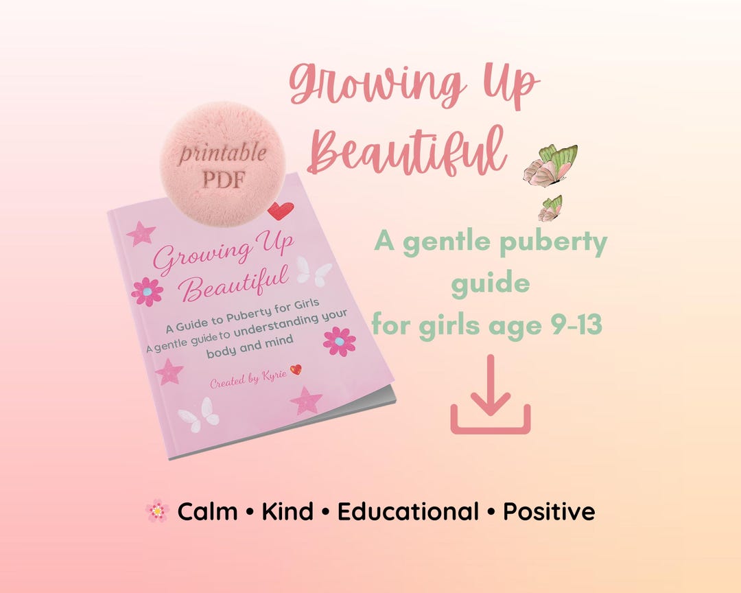 Puberty Guide for Girls Ages 9-13: Body Confidence Booklet (printable ...