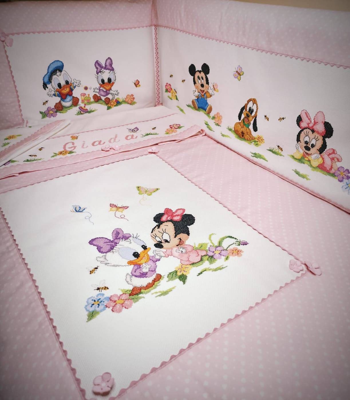 N 4 PDF Cover Bumpers Border Sheet Cot Minnie Daisy Duck - Etsy