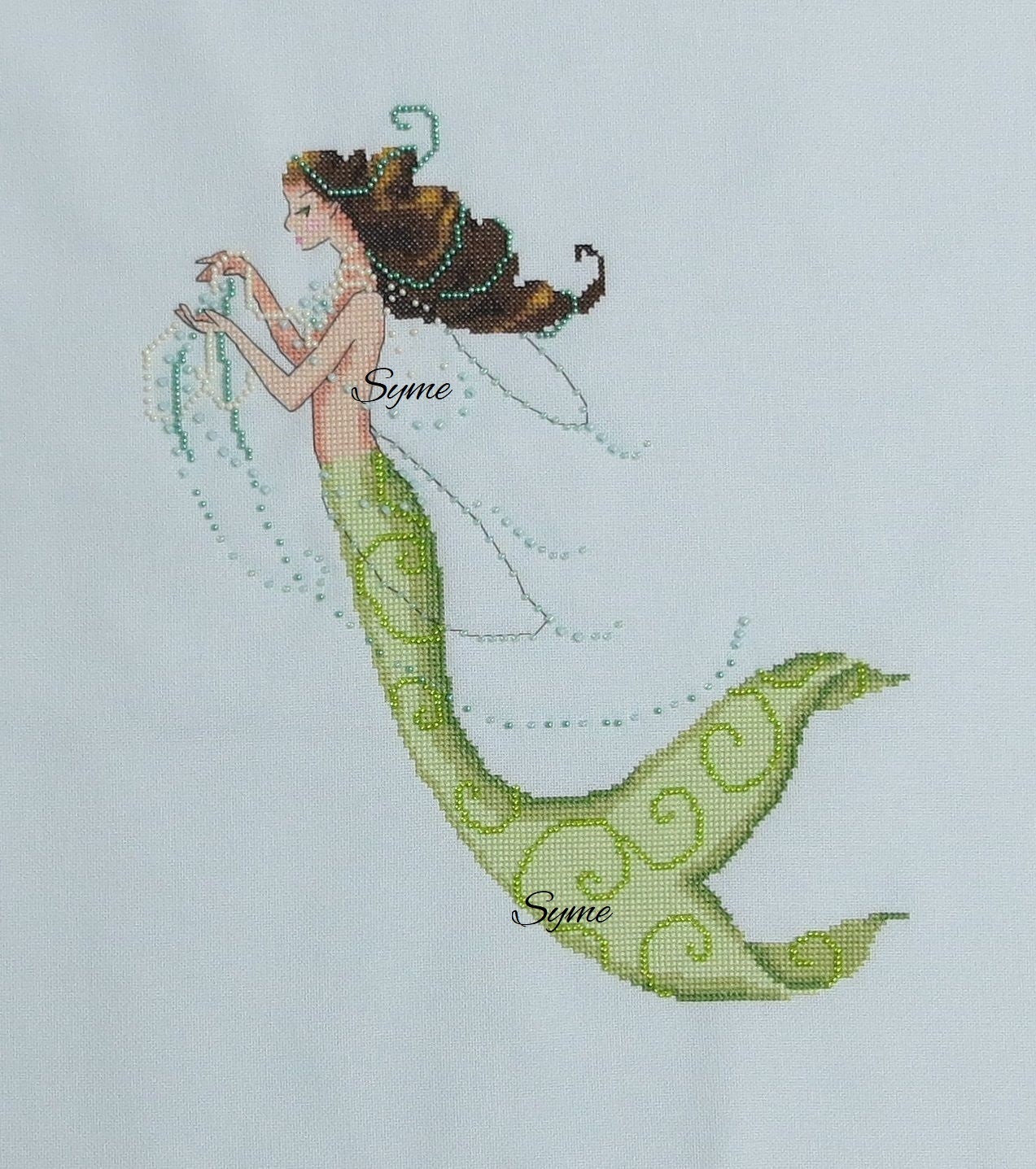 Printable PDF Pattern Cross Stitch Siren Hooter Queen Schema punto ...
