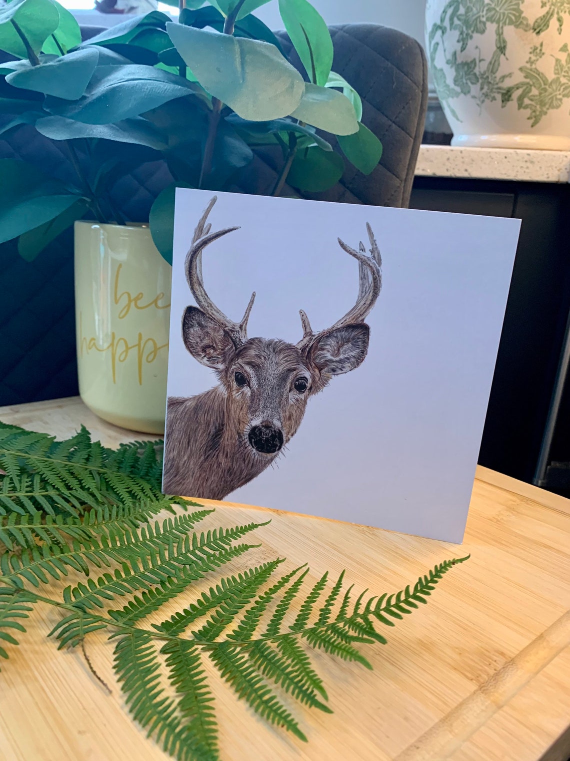 Stag Greetings Card - Etsy