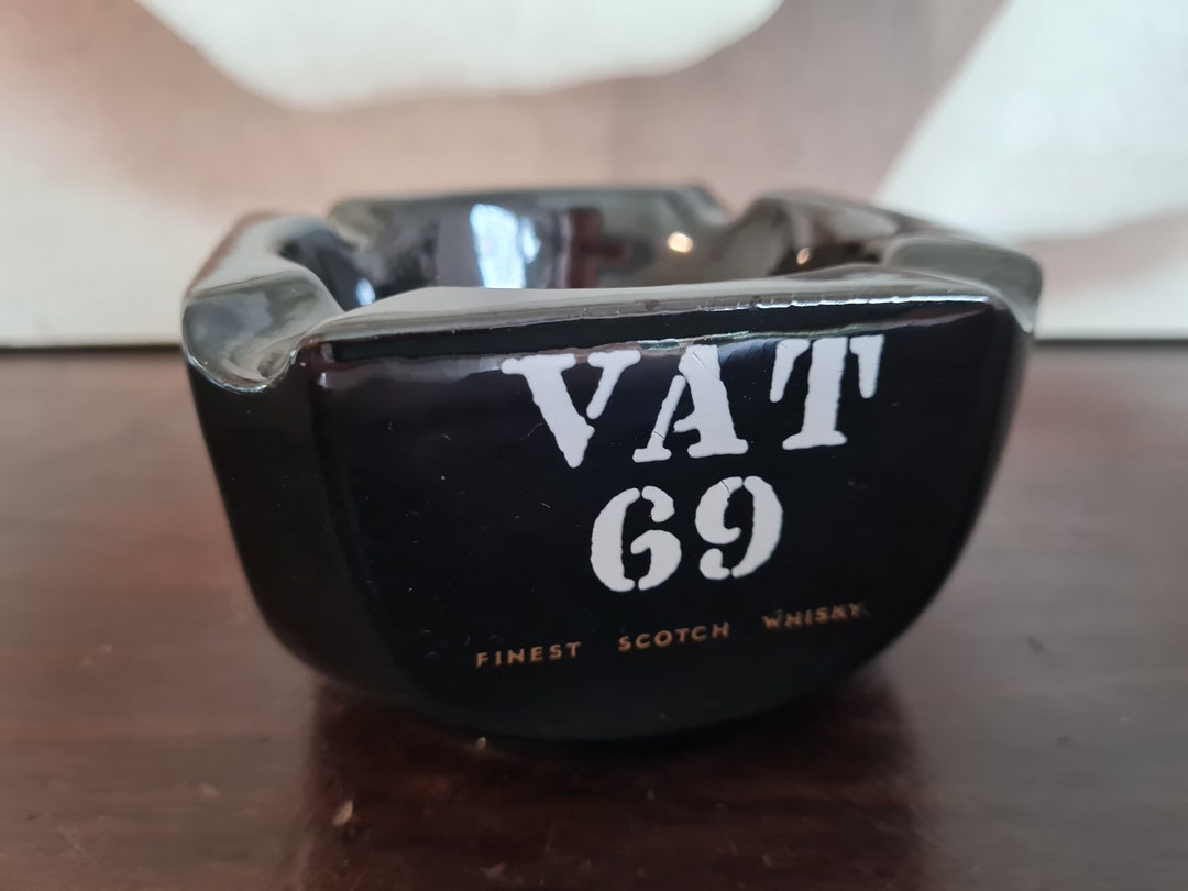 VAT 69 Ashtray Ceramic Whisky Promotional Gift 60s - Etsy