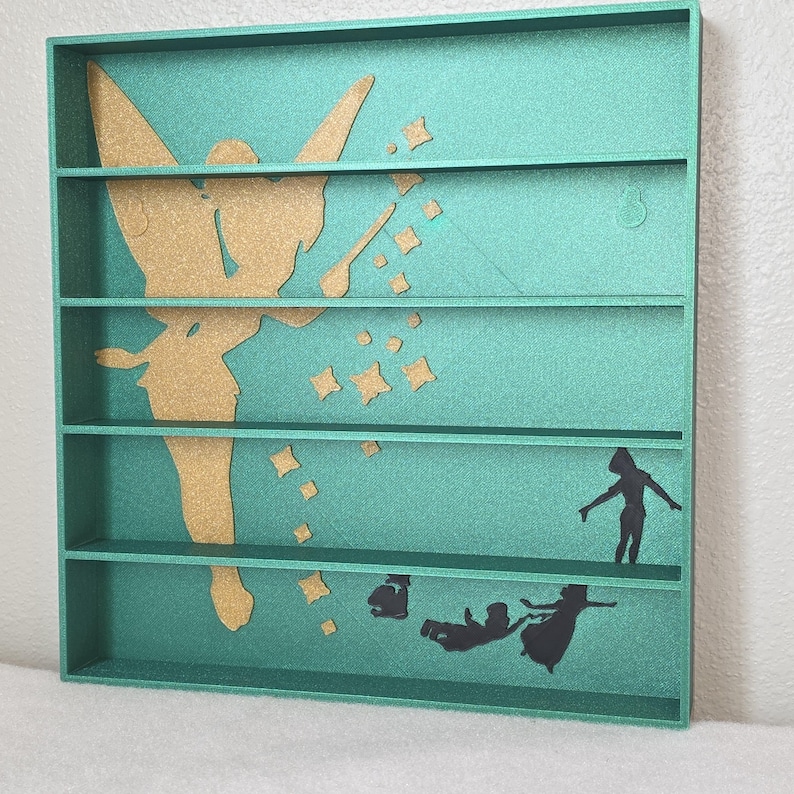 Tinkerbell Doorables Display Shelf | Sparkling Green 6-tier Stand - Etsy
