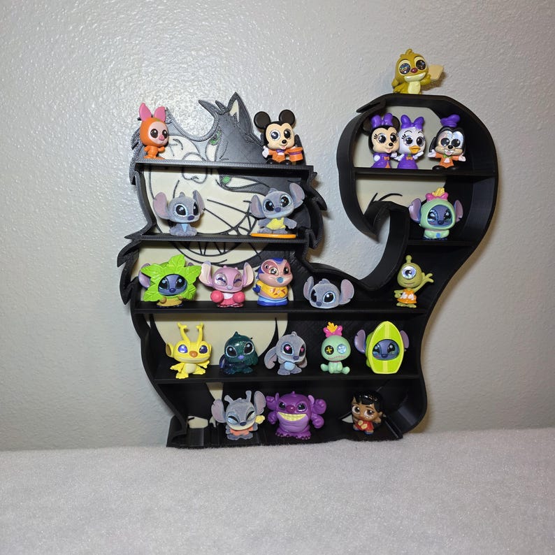Lucifer Cat Mini Figure Shelf | Doorables Display Shelf | 3D Printed ...
