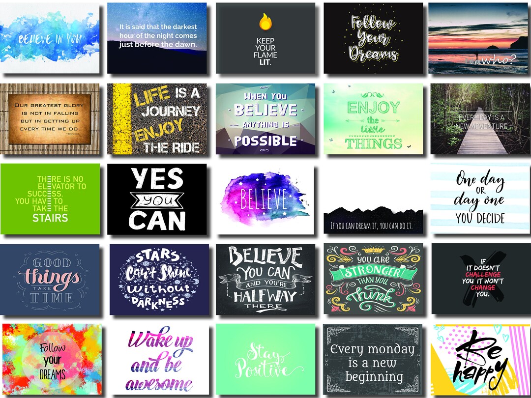 Mini Motivational & Inspirational Note Card Perfect for Parents ...