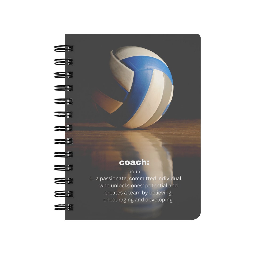 Volleyball Coach Spiralbound Notebook - Etsy