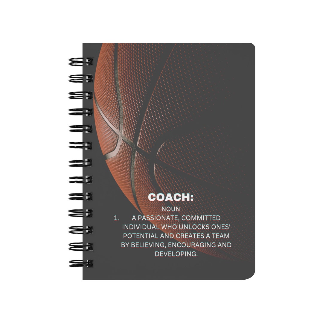 Basketball Coach Spiralbound Notebook - Etsy