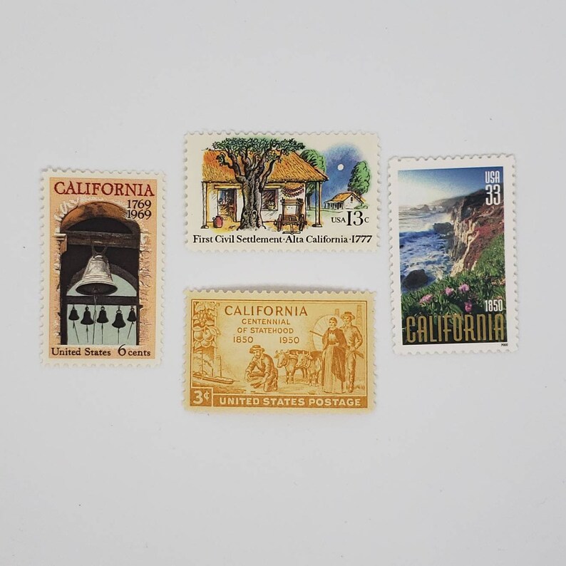 California Themed First-class Mail Postage Stamps unused 55 - Etsy