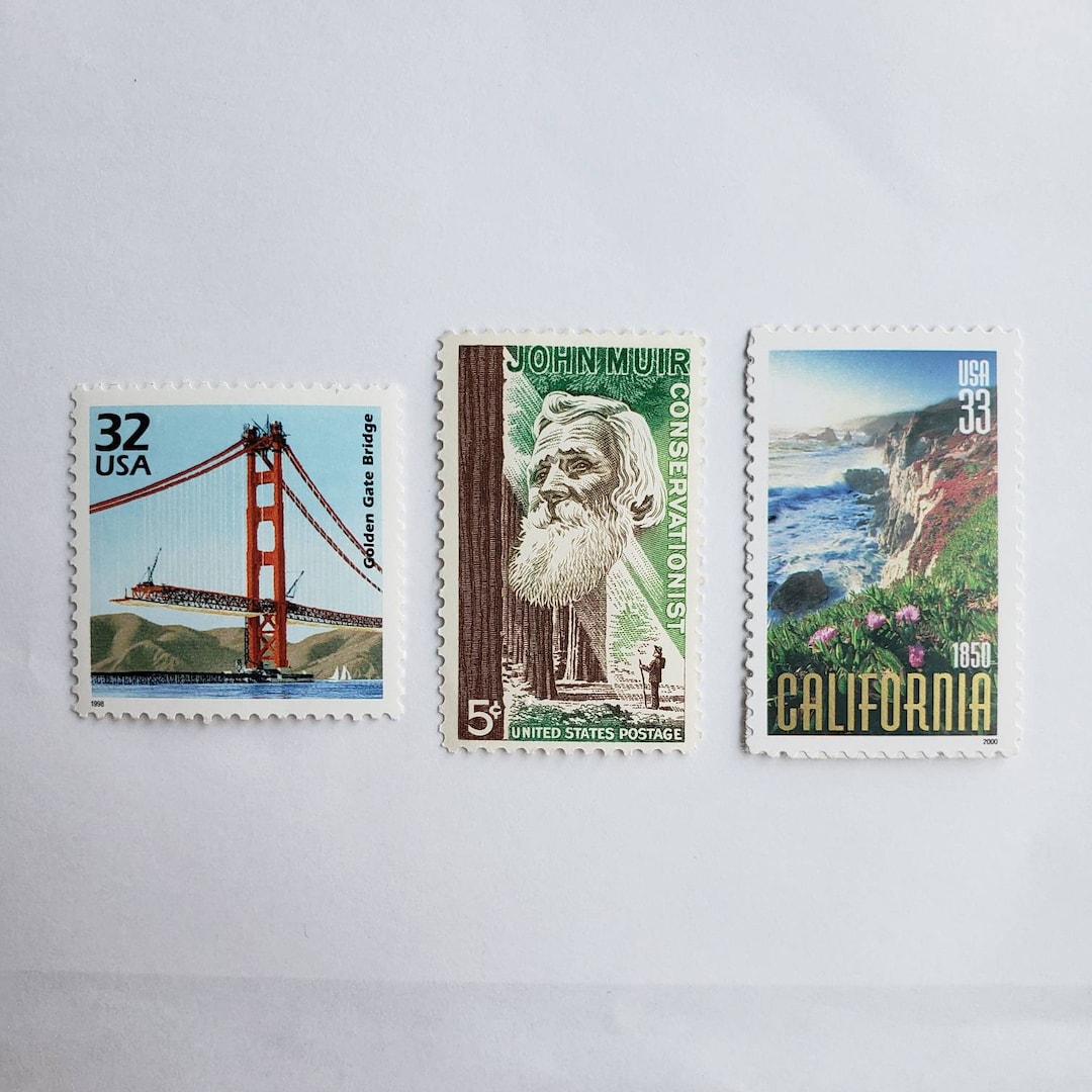 Northern California Curated Postage Stamps (0.70 USD) - Etsy