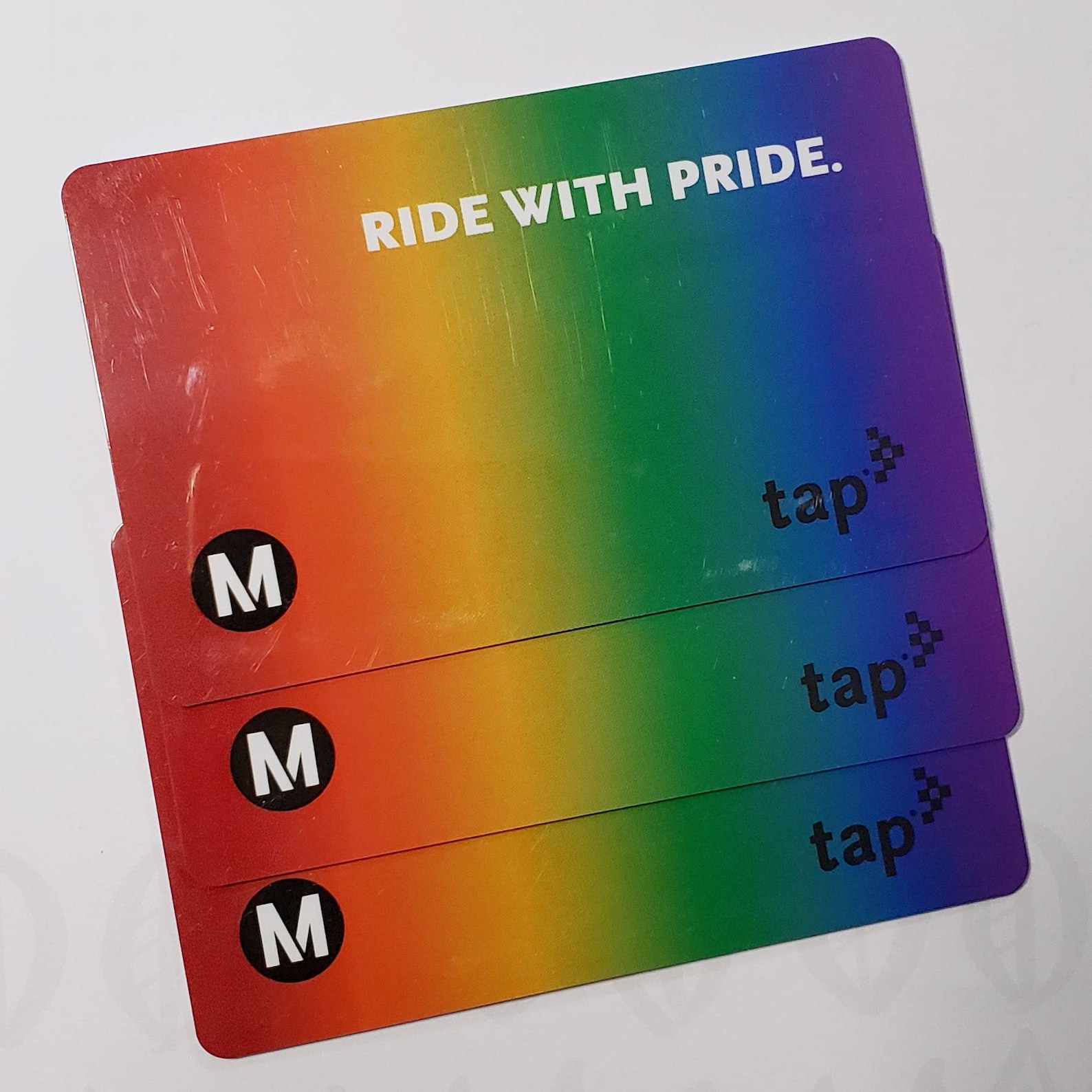2021 Los Angeles PRIDE Rainbow Metro TAP Card - Etsy