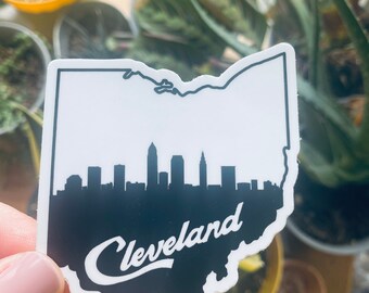 Cleveland Skyline Sticker - Etsy