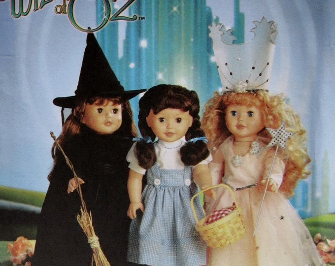 Simplicity Crafts 7091 the Wizard of Oz 18" Doll Clothes Costumes ...