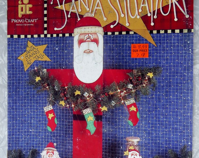A SANTA SITUATION Tole Painting Pattern Book Wooden Wonders Provo ...