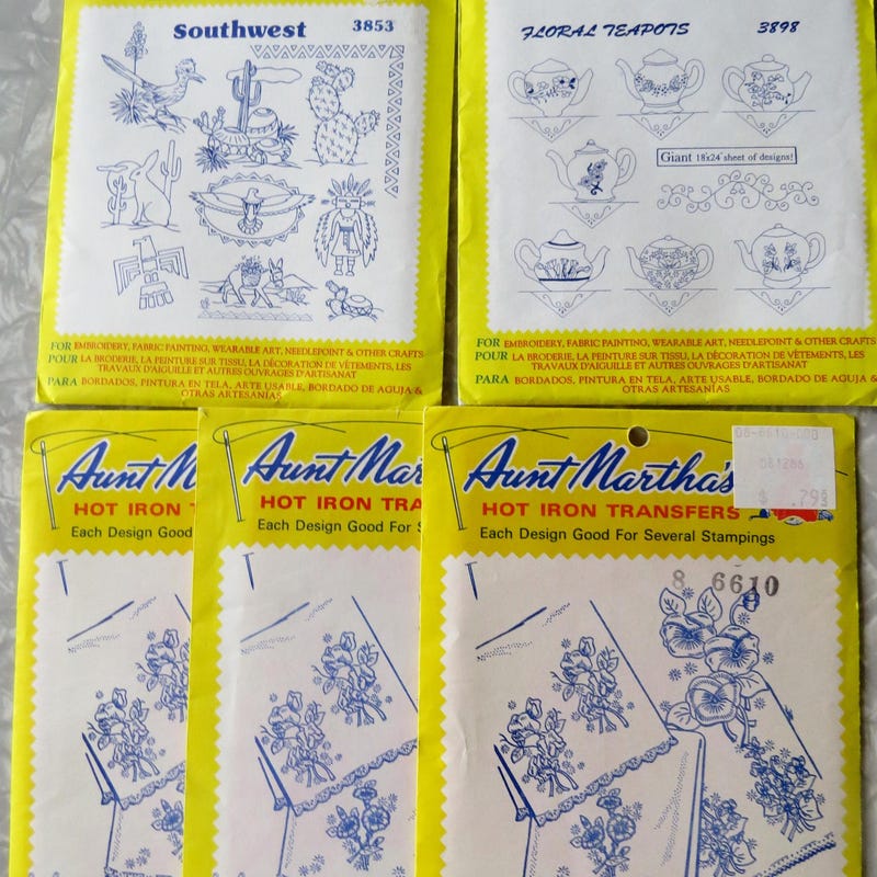 Iron on Flower Embroidery Patterns - Etsy