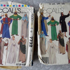 Mccall's 7732 or 2066 Nativity Costumes Shephard Mary Joseph Angel ...