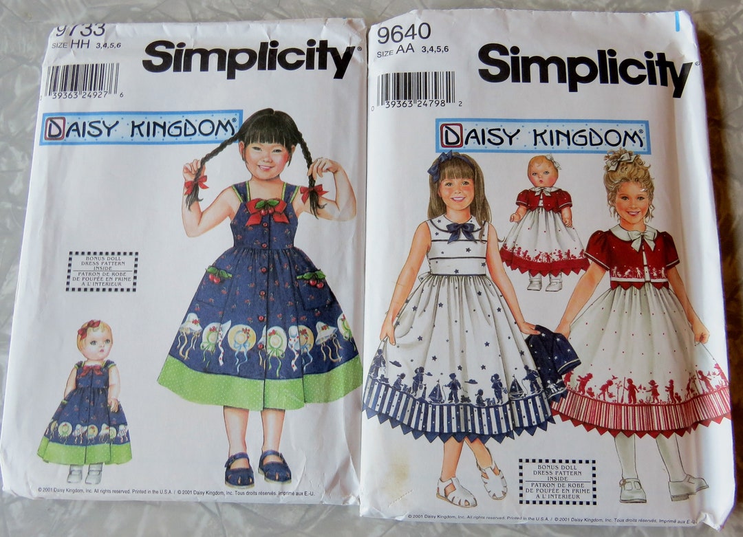 Daisy Kingdom 9640 0606 Dress Jacket or 9733 0645 Dress Girls Size AA ...