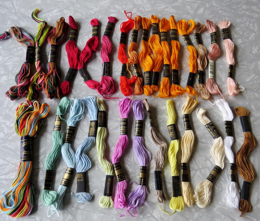 Vintage Peri-lusta Six Strand Cotton Embroidery Floss Thread Made in ...