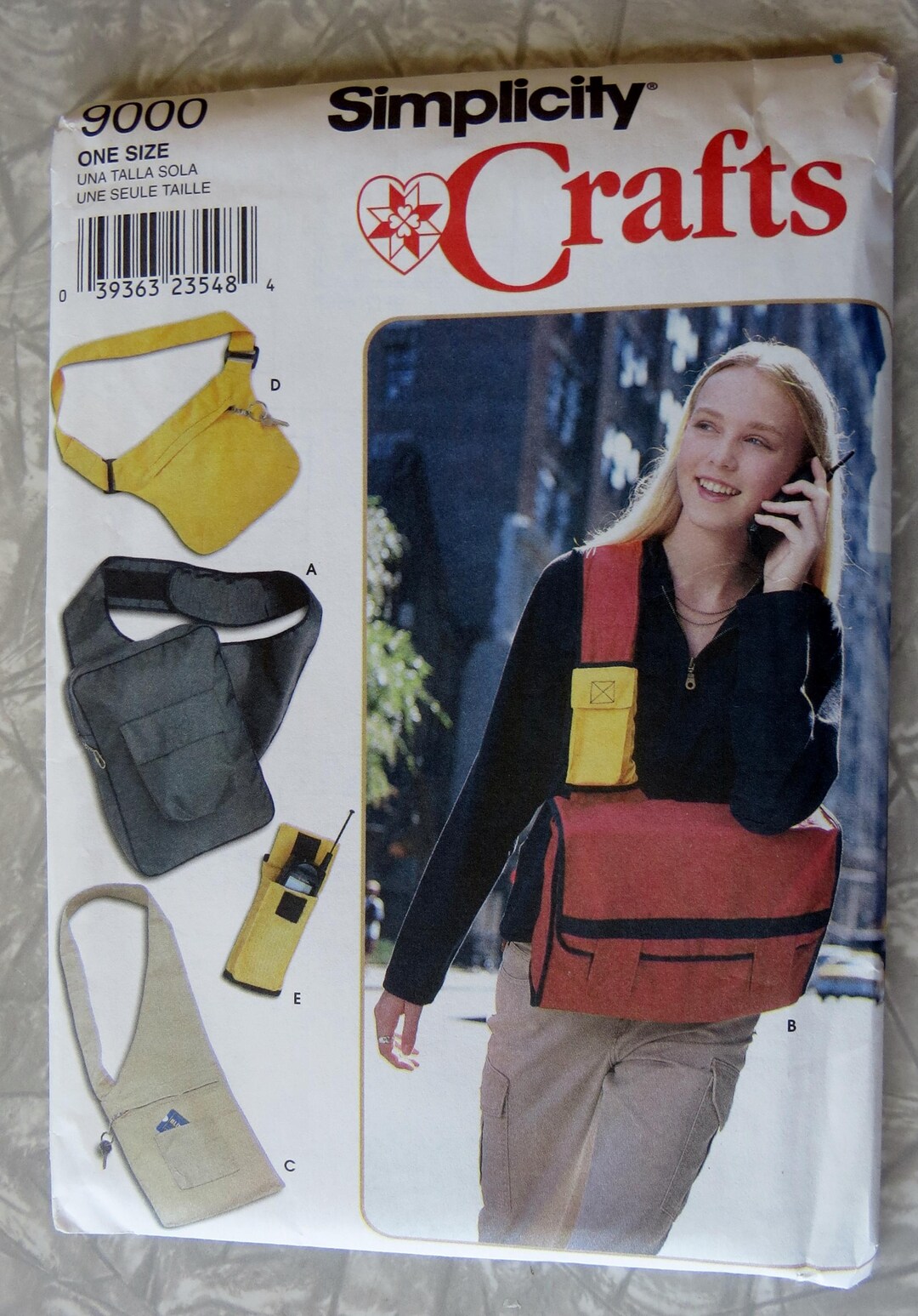 Simplicity Crafts 9000 Sewing Pattern Bags, Shoulder Bag, Fanny Pack ...