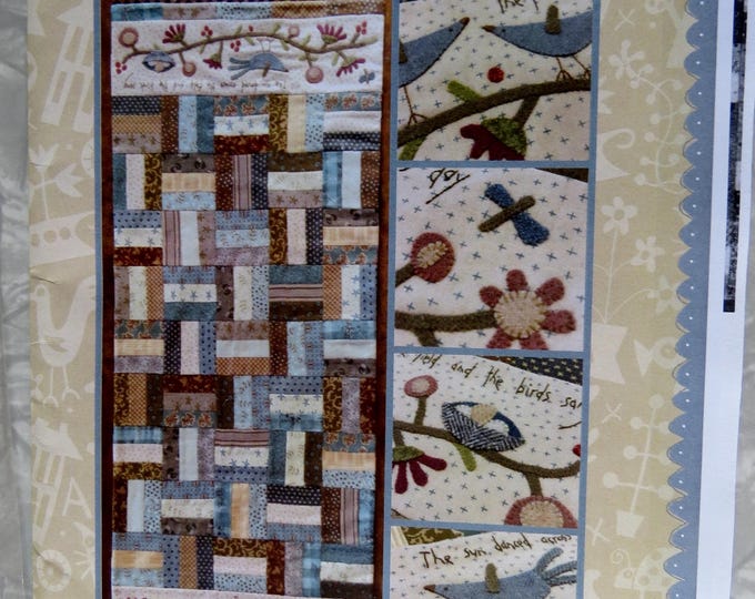 Songbird Table Runner Hatched & Patched Quilting Sewing Pattern Packet ...